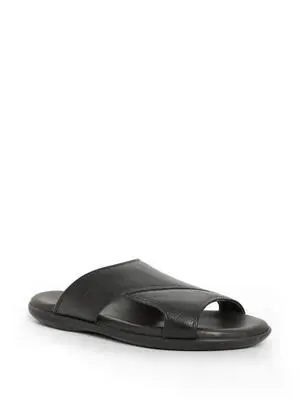 AMIR SLAMA Faux-leather Slides