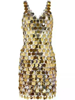 Rabanne Paillette-chainmail Sparkle Mini Dress