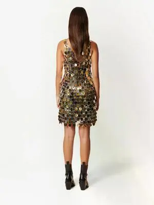 Rabanne Paillette-chainmail Sparkle Mini Dress