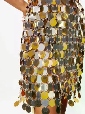 Rabanne Paillette-chainmail Sparkle Mini Dress