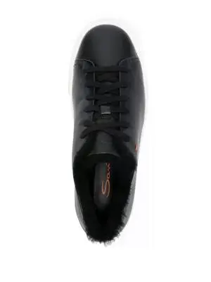 Santoni Leather Sneakers