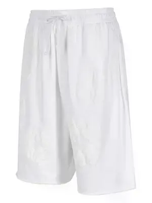 DENIM TEARS Cotton Wreath-print Shorts