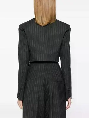 RACIL Mathilda Cropped Pinstripe Jacket