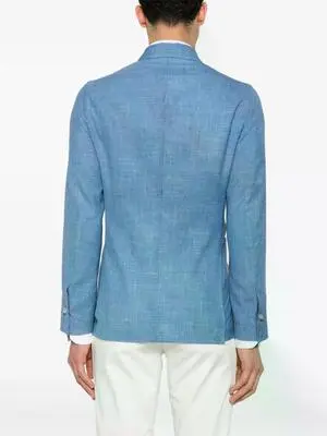 BARBA NAPOLI Double-breasted Blazer - Blue