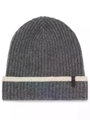 Brunello Cucinelli Cashmere Beanie Hat - Grey
