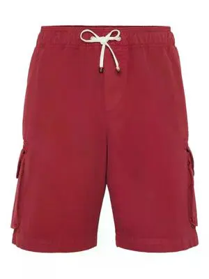 Brunello Cucinelli Cargo-pockets Shorts - Red