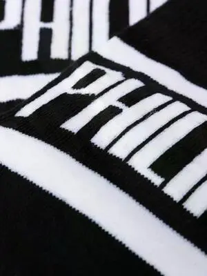 Philipp Plein Logo-print Socks - Black