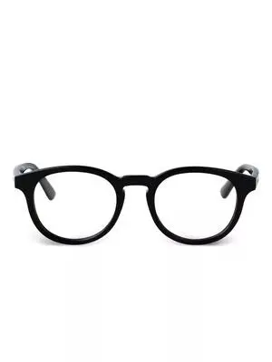 Alexander McQueen Oval-frame Glasses - Black