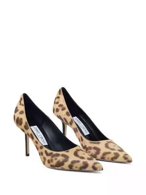 JIMMY CHOO Love 85mm Leopard-print Pumps - Neutrals
