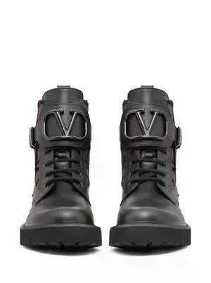 Valentino Garavani 35mm Vlogo Signature Combat Boots