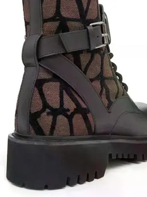 Valentino Garavani 35mm Vlogo Signature Combat Boots