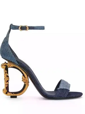 Dolce & Gabbana 105mm Dg Heel Patchwork Sandals