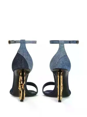 Dolce & Gabbana 105mm Dg Heel Patchwork Sandals