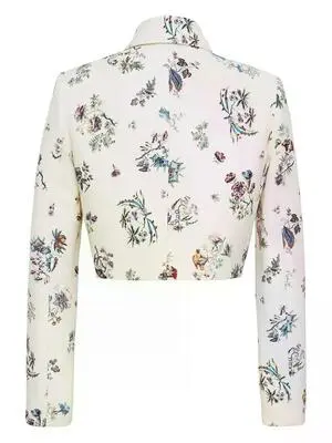 Adam Lippes Floral Cropped Jacket