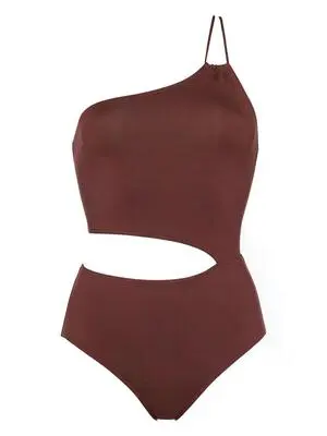 ERES One-shoulder Cut-out Swimsuit - Brown