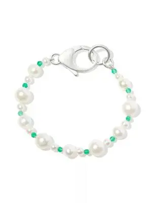 HATTON LABS Pebbles Pearl And Bead Bracelet - Silver