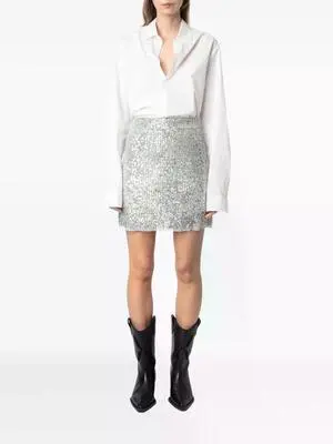 Zadig&Voltaire Sequin-embellished Midi Skirt