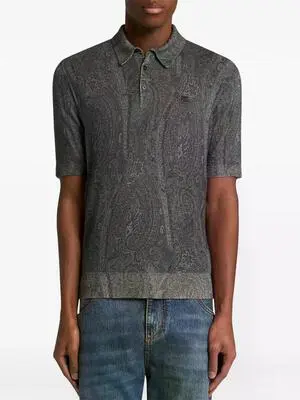 Etro Paisley-print Polo Shirt