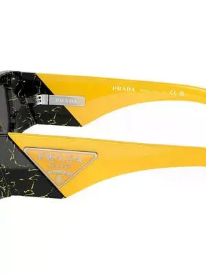 Prada Two-tone Logo-arm Sunglasses