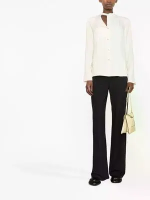 JIL SANDER Button-front Satin Shirt