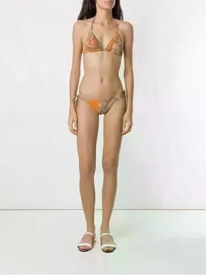 AMIR SLAMA Printed Triangle Bikini Set