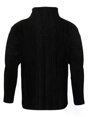 Issey Miyake Plissé-effect Jacket - Black