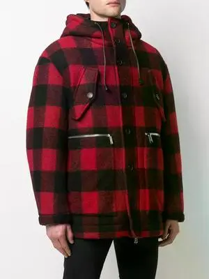 Dsquared2 Checked Single-breasted Coat