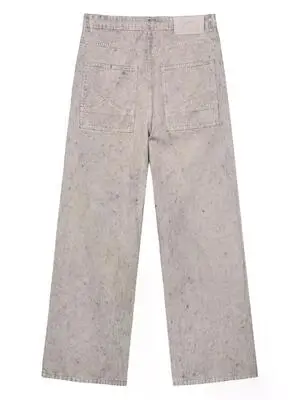 ROUGH. Faded Wide-leg Jeans