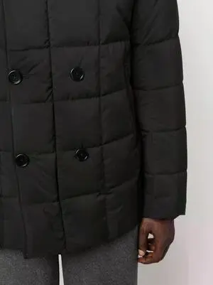 FAY Detachable-hood Zipped Padded Jacket - Black