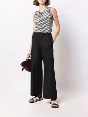 Aspesi Poplin Wide-leg Trousers