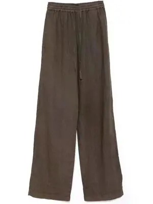 FAY Linen Trousers - Brown