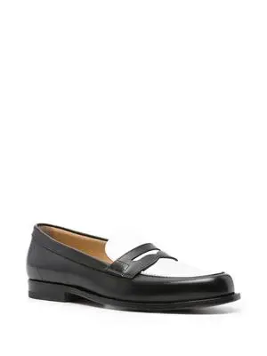 SCAROSSO Two-tone Leather Loafers