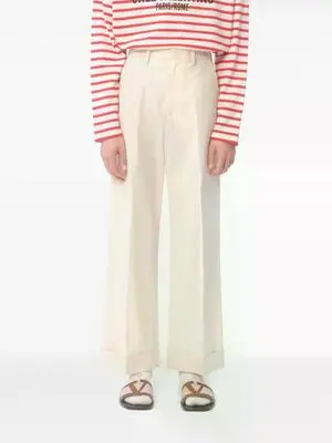 Valentino Garavani Cuffed Wide Leg Trousers
