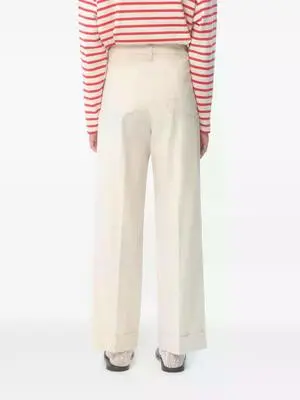 Valentino Garavani Cuffed Wide Leg Trousers