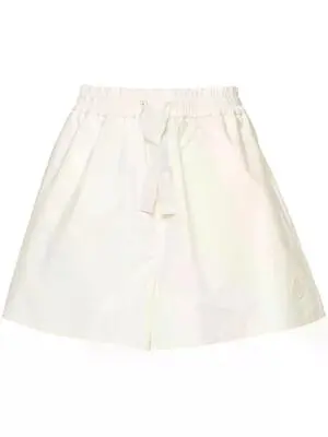 Moncler Logo-appliqué Poplin Shorts
