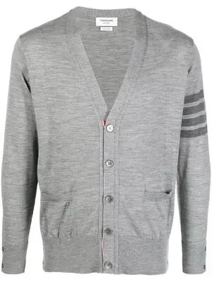 Thom Browne 4-bar V-neck Cardigan