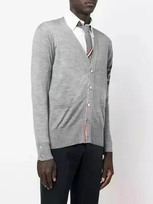 Thom Browne 4-bar V-neck Cardigan
