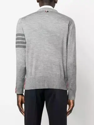 Thom Browne 4-bar V-neck Cardigan