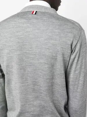 Thom Browne 4-bar V-neck Cardigan