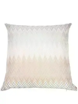 Missoni Zigzag-jacquard Down Cushion - Neutrals