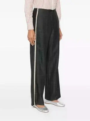 FORTE_FORTE Herringbone Wool Tailored Trousers