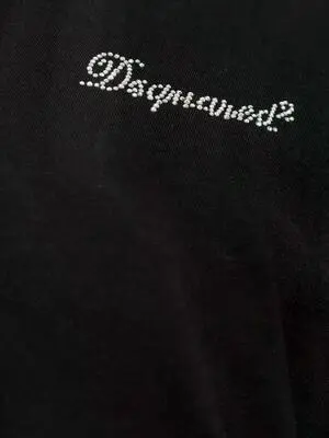 Dsquared2 Rhinestone-logo Cotton T-shirt