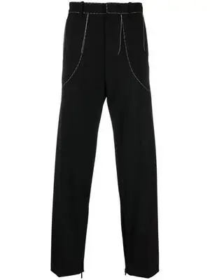 Off-White Contrast Stitch Tailored Trousers