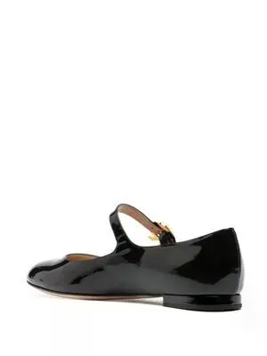 GIANVITO ROSSI Mary Ribbon Flat Pumps