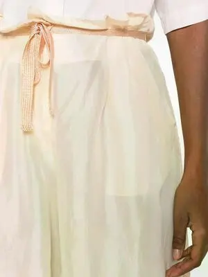FORTE_FORTE Wide-leg Silk Shorts