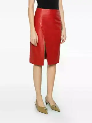 Loulou De Saison Ekare Leather Skirt