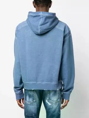 Dsquared2 Logo-print Distressed Hoodie