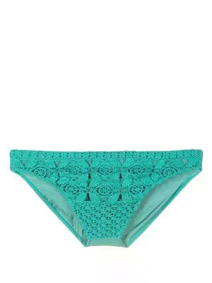 AMIR SLAMA Crochet-knit Swimming Trunks - Blue