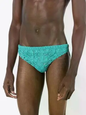 AMIR SLAMA Crochet-knit Swimming Trunks