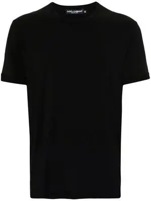Dolce & Gabbana Crew-neck Short-sleeve T-shirt - Black